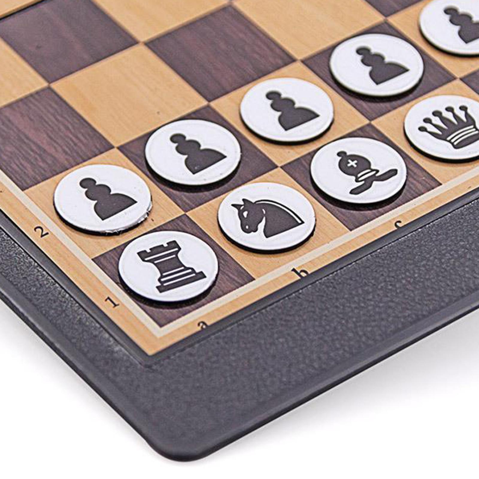 Foldable Chessboard Mini Size Magnetic Chess Set Wallet Chess Family | eBay