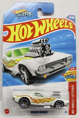 2025 HOT WHEELS D CASE RODGER DODGER WHITE HW WHEELS LET'S RACE 4/5 | eBay