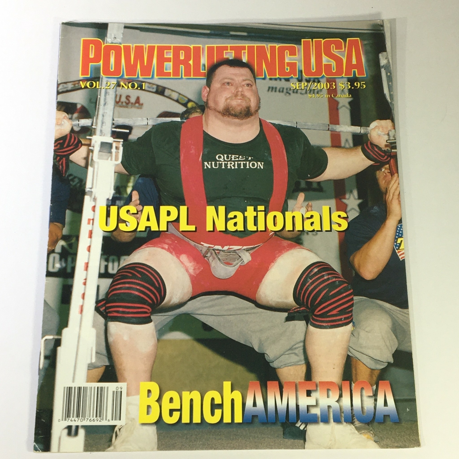 Powerlifting USA September 2003 Vol 27 #1 - Mike Lambert, Doug Daniels ...