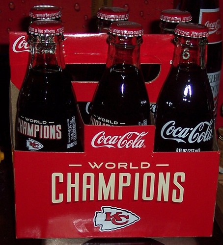 2020 KANSAS CITY CHIEFS WORLD CHAMPIONS 2019 8 OUNCE GLASS COCA COLA ...
