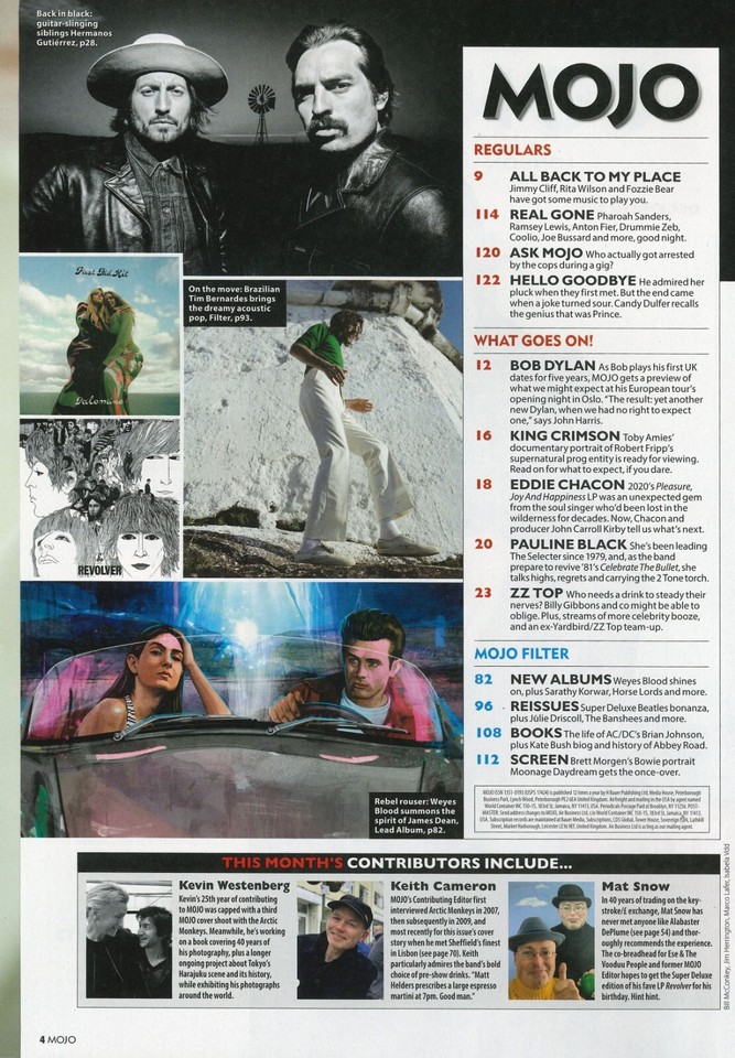 UK Mojo Music Magazine 15-Track CD Inside, Arctic Monkeys, Alex Turner ...