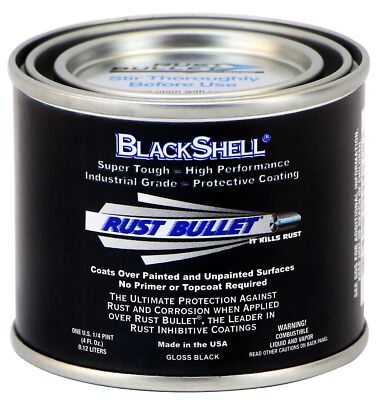 RUST BULLET - BlackShell - Gloss Black Rust Inhibitor Rust Preventive ...