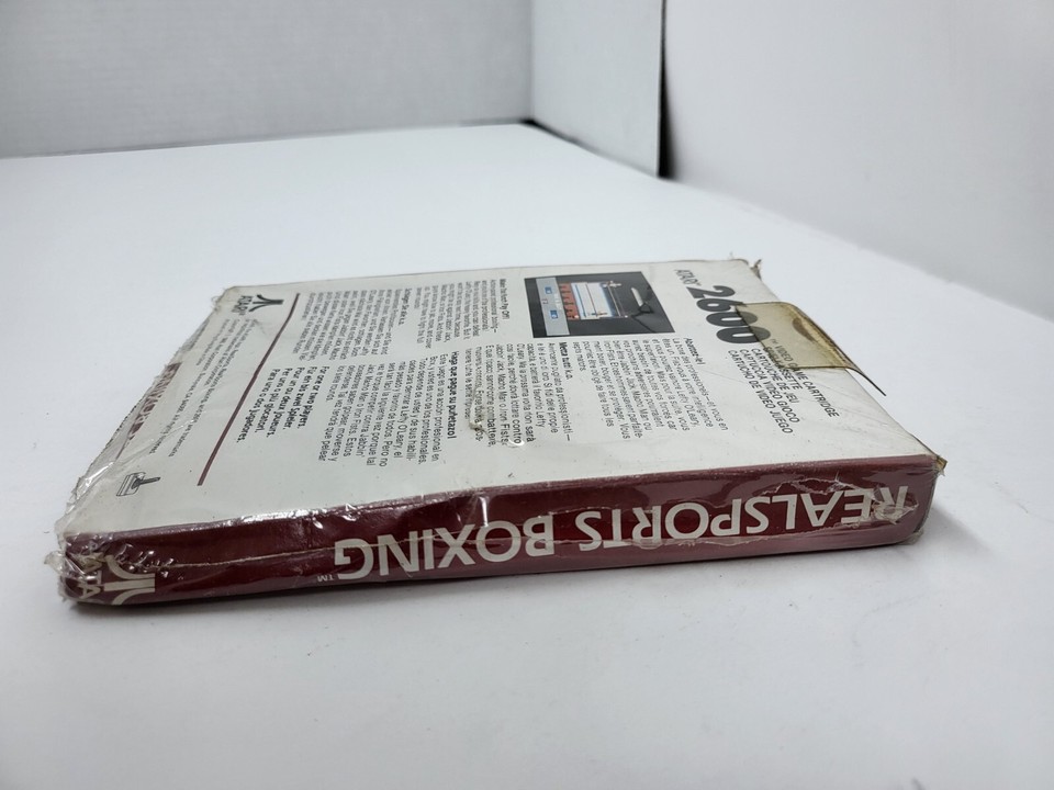 NEW REALSPORTS BOXING W/CRUSHED TORN BOX FOR PAL ATARI 7800 + 2600 ...