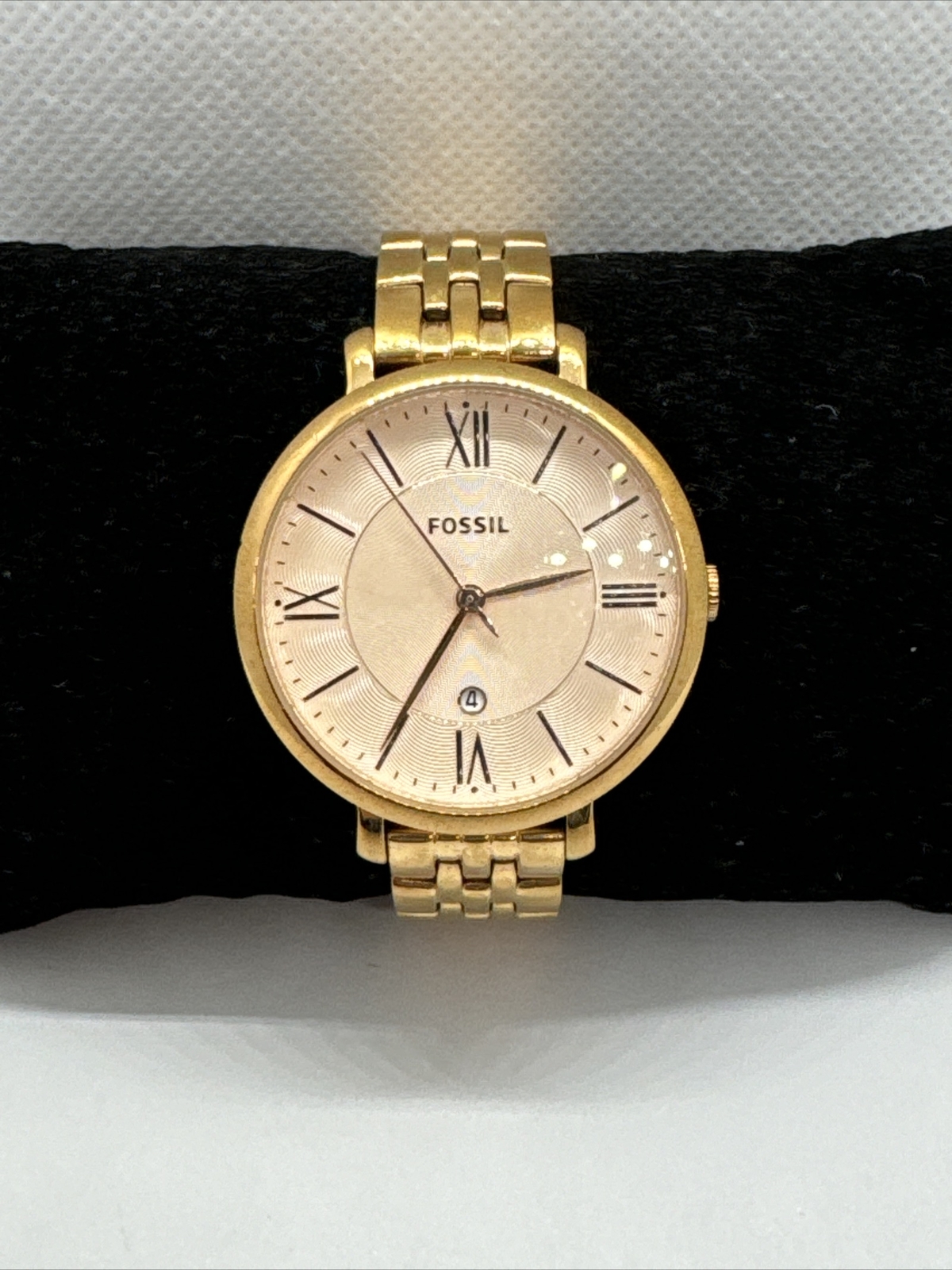 Fossil ES3435 Womens Jacqueline Rose Gold Watch 36mm for sale online | eBay