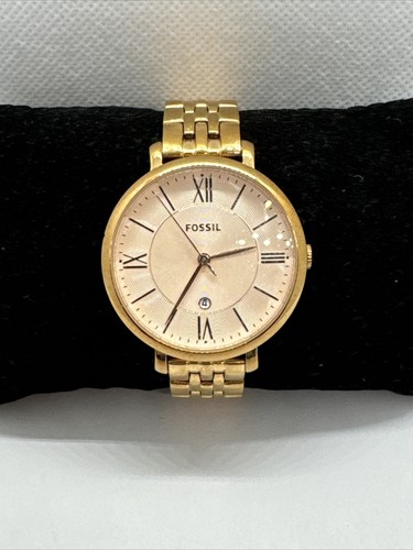 Fossil ES3435 Womens Jacqueline Rose Gold Watch 36mm for sale online | eBay