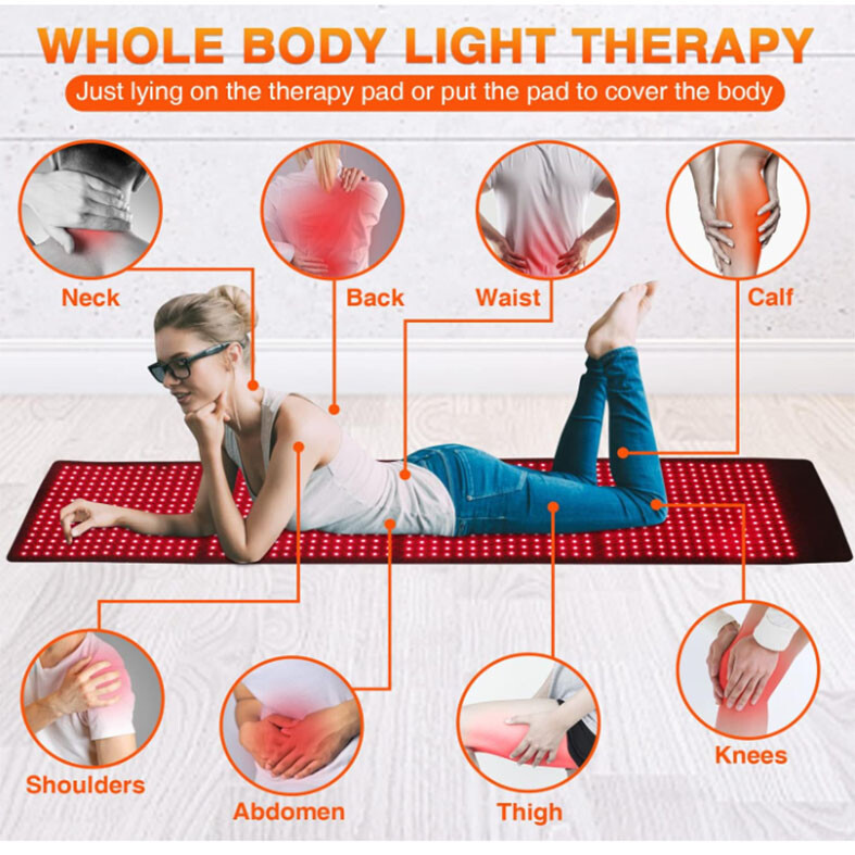 Red Light Therapy mat for Full Body 660nm 850nm Infrared Light Therapy ...