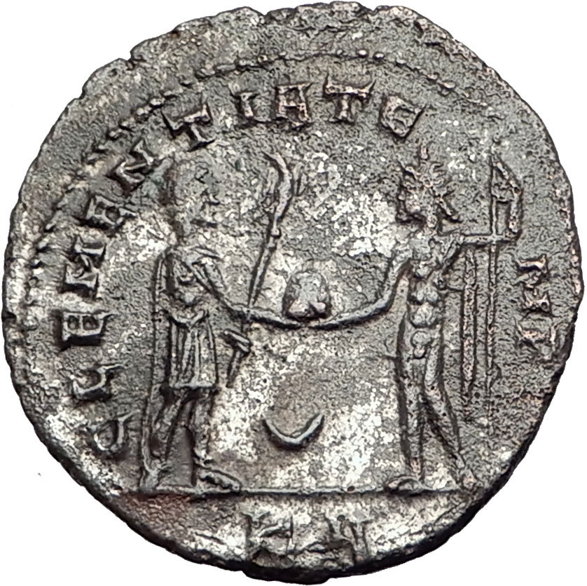 PROBUS receiving globe from Jupiter 277AD Authentic Ancient Roman Coin ...