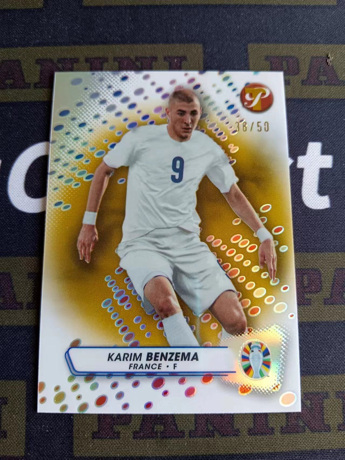 2023-24 Topps Pristine Euro Cup Karim Benzema Gold 36/50 Real Madrid ...
