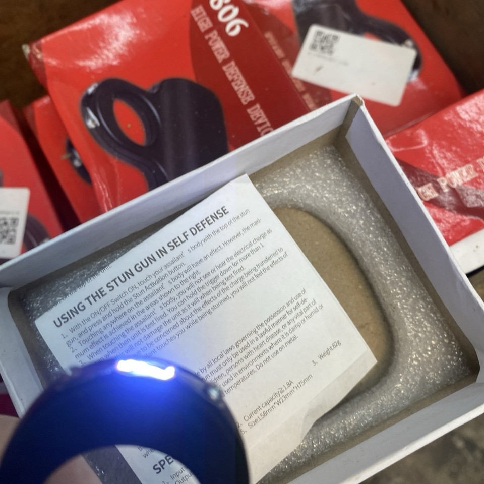 High Power Defense Device 806 Pocket Sting Ring Rechargeable Stun Gun ...