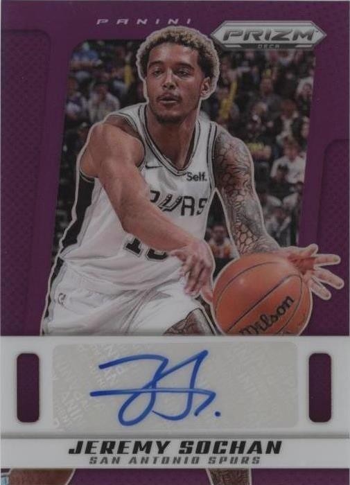 2024-25 Panini Prizm Deca - Signatures Jeremy Sochan #PDS-SOC Purple ...
