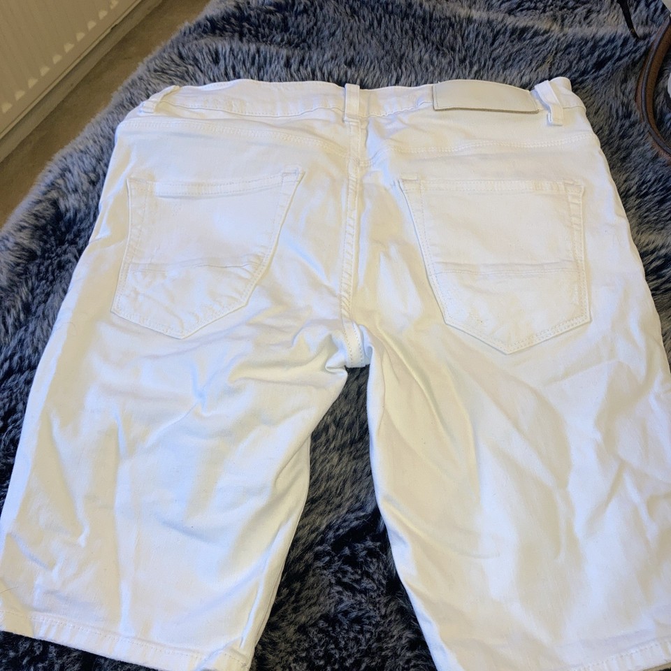 Men’s White Shorts 30 River Island | eBay UK