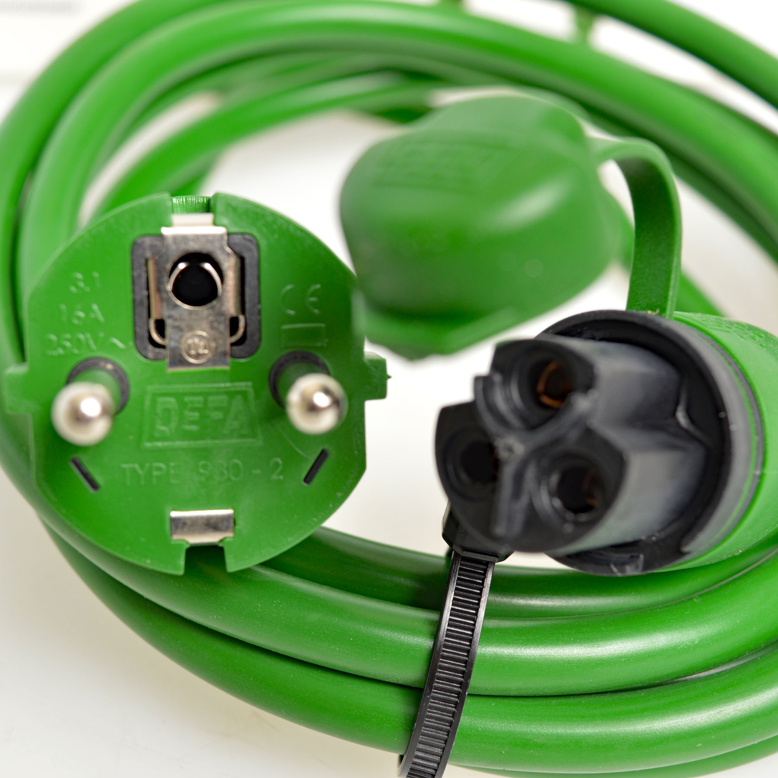 DEFA 460920 Außenkabel außen mit Stecker 2,5m Grün 230V EcoPlug | eBay