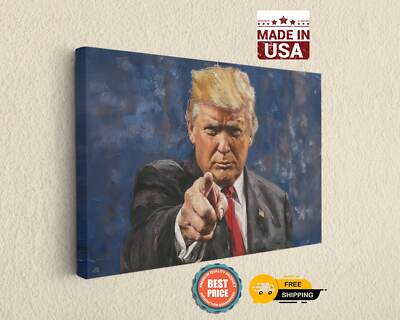 Painting Of Donald Trump Painting Reproduction - Canvas Wall Decor | eBay