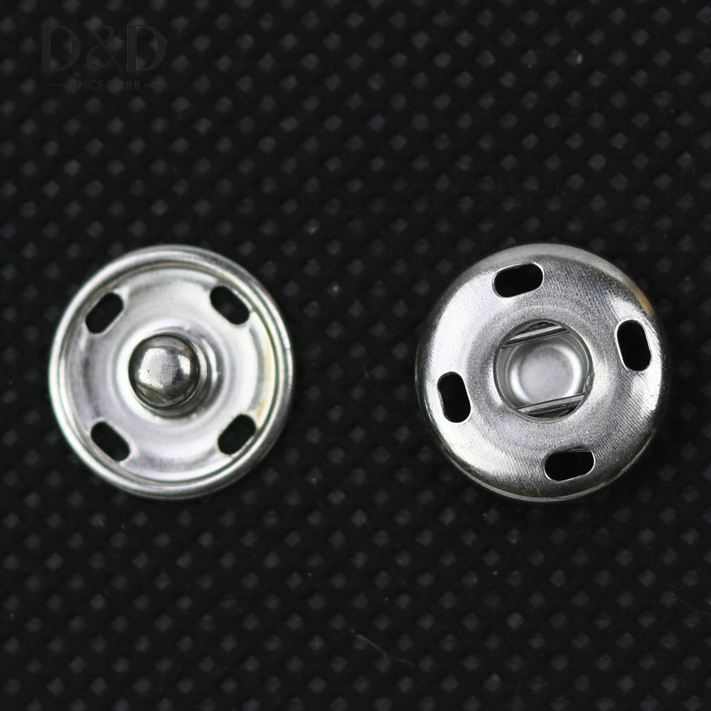 10 POPPERS SNAP BUTTONS FASTENERS PRESS STUD SEWING RIVET CRAFT FABRIC ...