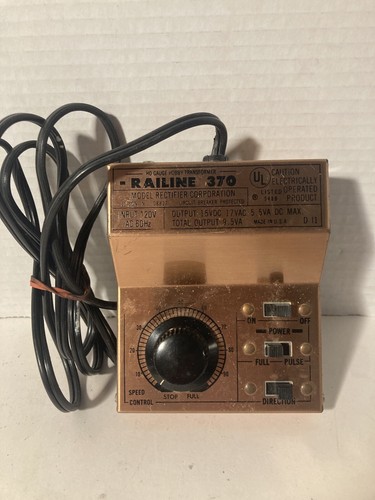 Model Rectifier Corp Railine 370 Toy Train Transformer 120 V 60 Hz | eBay