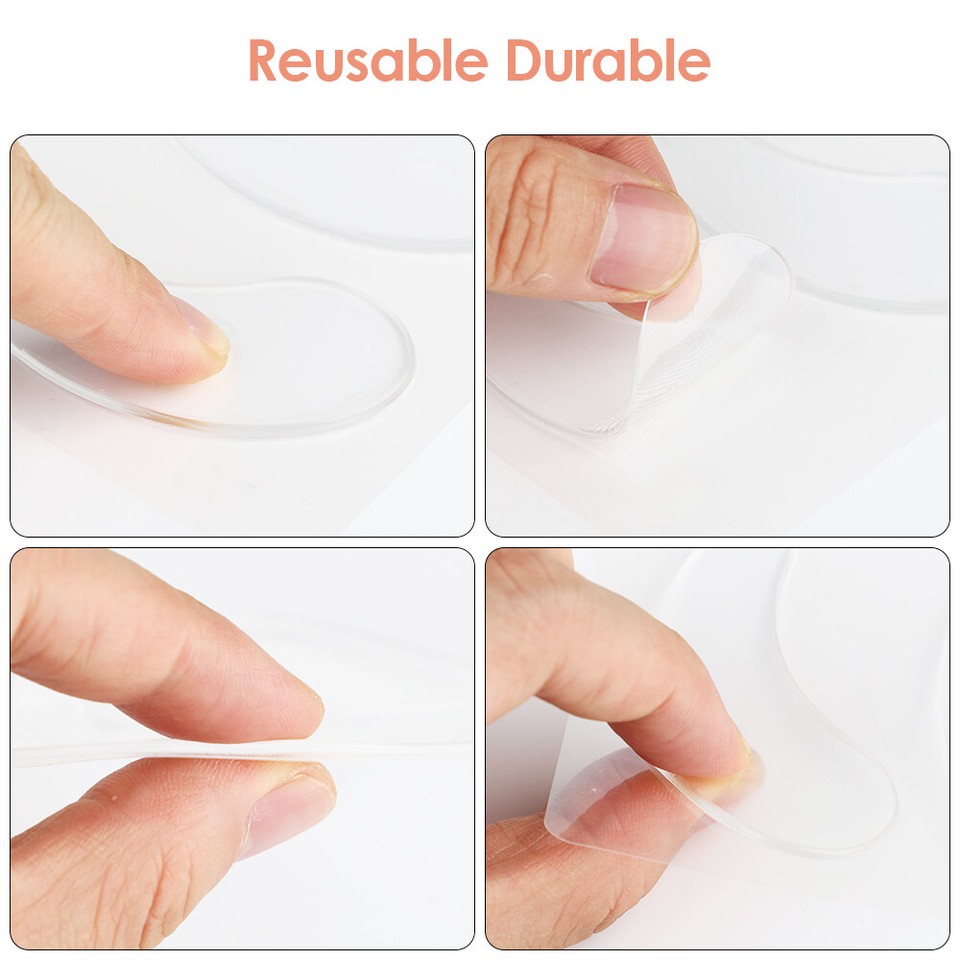Reusable Anti Wrinkle Chest Neck Eye Face Pad Silicone Removal Patch ...
