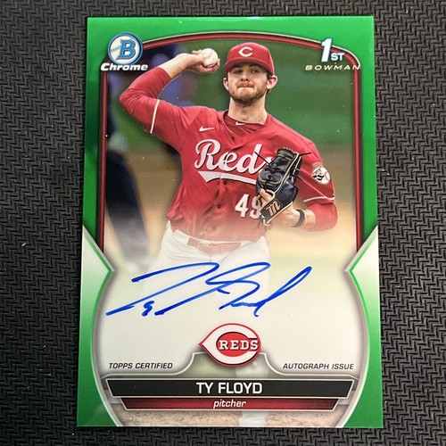 2023 Bowman Draft- Ty Floyd 1st Auto Green /99- Reds | eBay