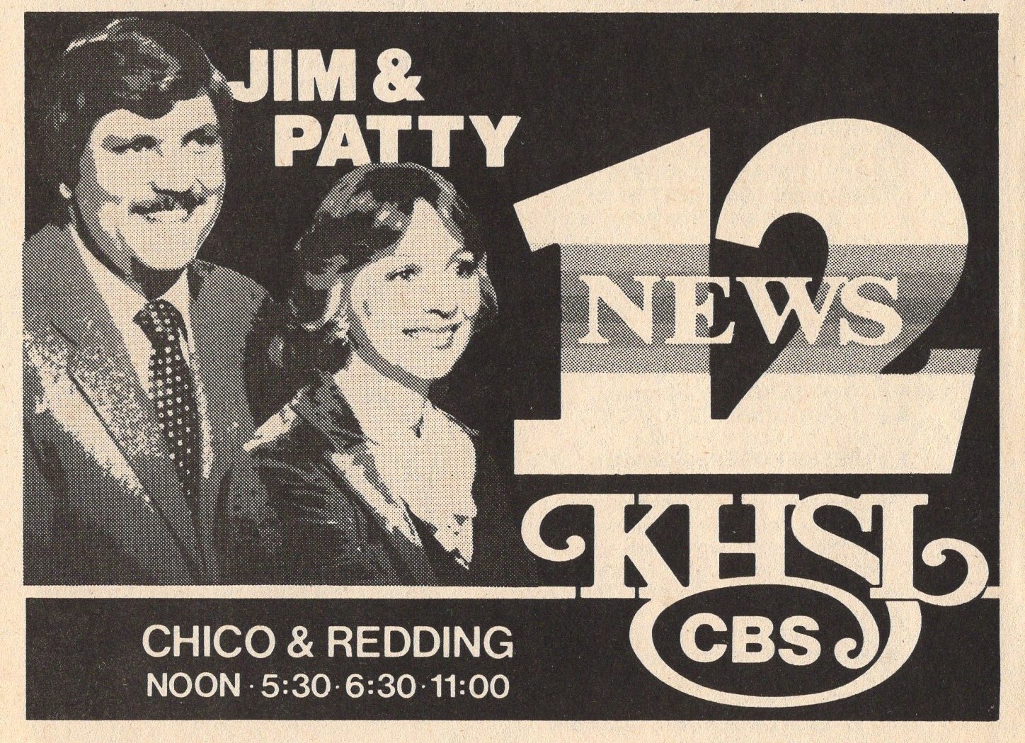 1983 KHSL TV NEWS AD JIM & PATTY REPORTERS CHICO / REDDING,CALIFORNIA | eBay