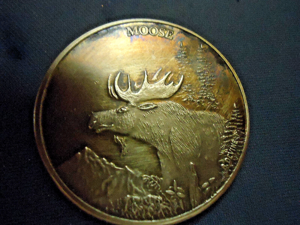 ALASKA THE LAST FRONTIER (Brass) - Token -" MOOSE" | eBay