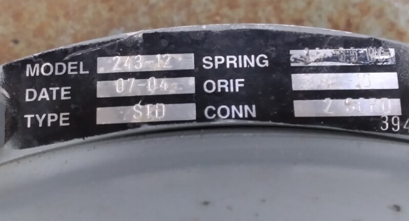 Sensus 243-12 Gas Pressure Regulator | eBay