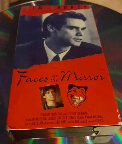 VHS Faces In The Mirror Jim Carrey COMEDY DRAMA Alcoholic Gay EXTREMELY ...