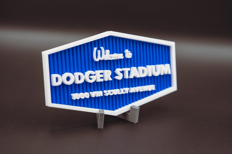 Welcome To Dodger Stadium 3D Printed Sign - For Desk or Wall Display | eBay
