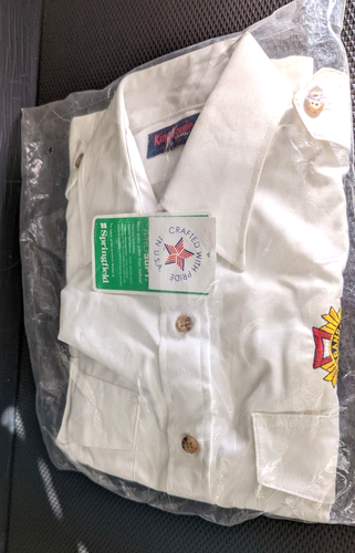 NEW Veterans of Foreign Wars Dress Shirt with Chest VFW Patch Men's ...