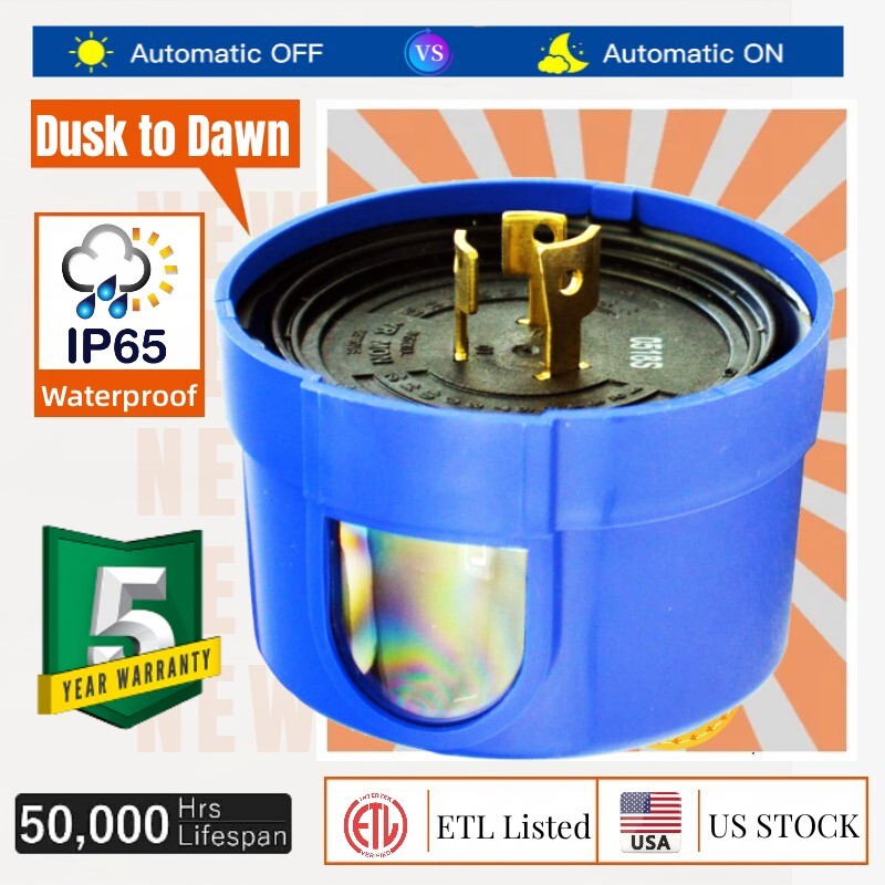 Light Sensor,Outdoor Heavy Duty Twist Lock Light Sensor with Photocell ...