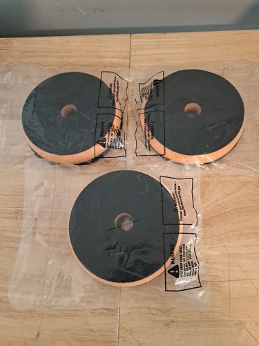 3 x Wool Polishing Pads 5" Buffing Pad Orange | eBay