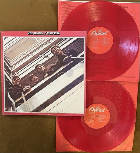 THE BEATLES – 1962-1966 US Reissue 1978 Limited Ed Red Translucent LP ...