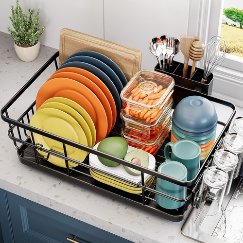 Dish Drying Rack for Kitchen Counter, Large Dish Drying Racks with ...
