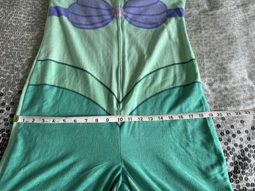 Disney Little Mermaid Ariel One Piece Zip Hooded Pajamas Or Halloween ...
