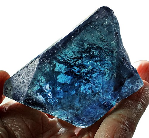 440.5Ct Aquamarine Super Santa Maria Blue Crystal Facet Rough Specimen ...