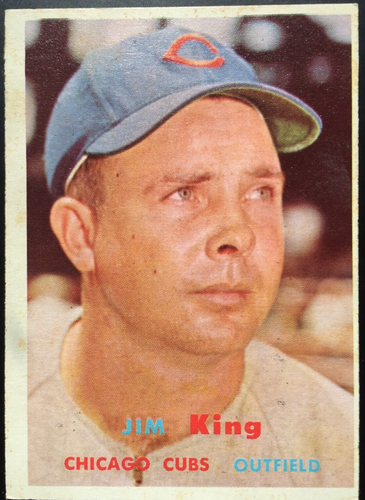 1957 Topps #186 JIM KING Chicago Cubs MLB baseball card EX | eBay