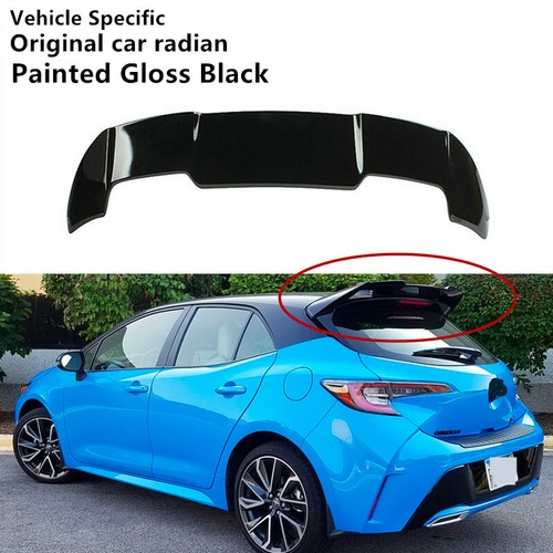Fits 19-24 Toyota Corolla Hatchback Gloss BLK Rear Window Roof Spoiler ...