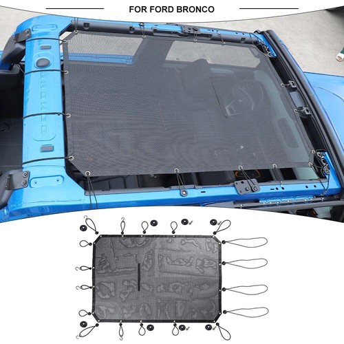 Soft Top Bikini Sunshade Shade Mesh Sun Visor Cover for Ford Bronco ...