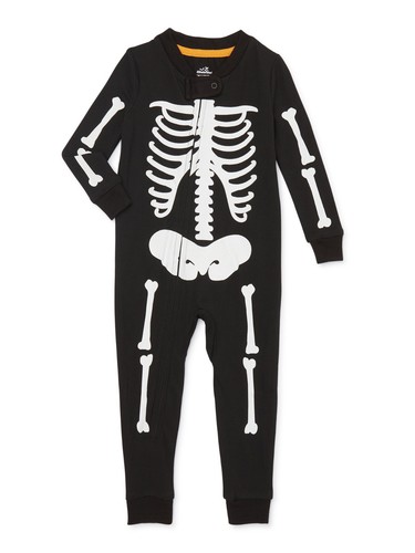 Celebrate Infant 18 Months Glow In The Dark Halloween Skeleton 1 Piece ...