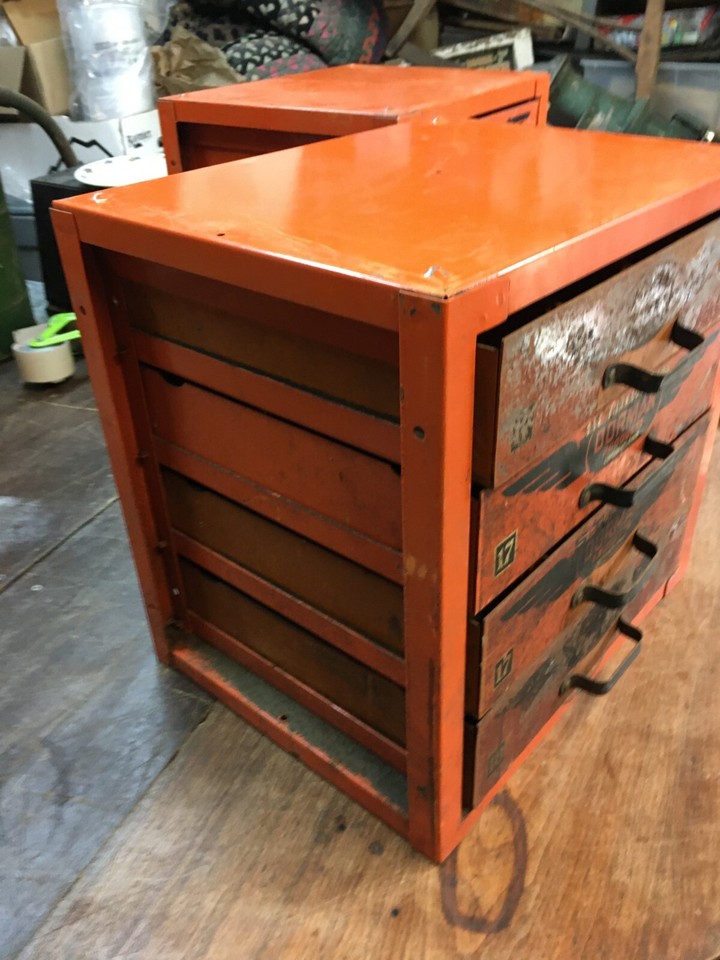 Vintage Dorman Auto Parts Bin 4 Drawer Cabinet Counter Tool Organizer ...