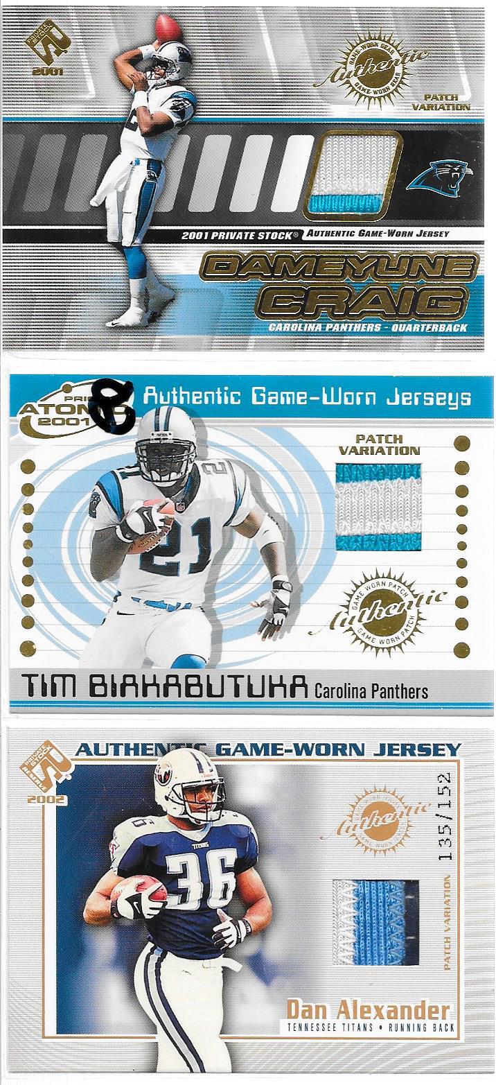 2001 Atomic - TIM BIAKABUTUKA - Game Jersey Patch - PANTHERS MICHIGAN ...