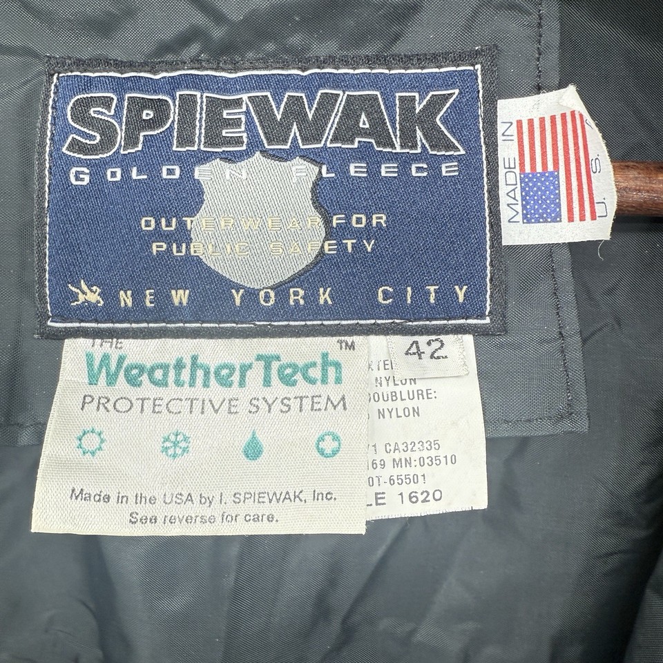 VTG Spiewak Golden Fleece WeatherTech Jacket 42 Reflective Hooded ...