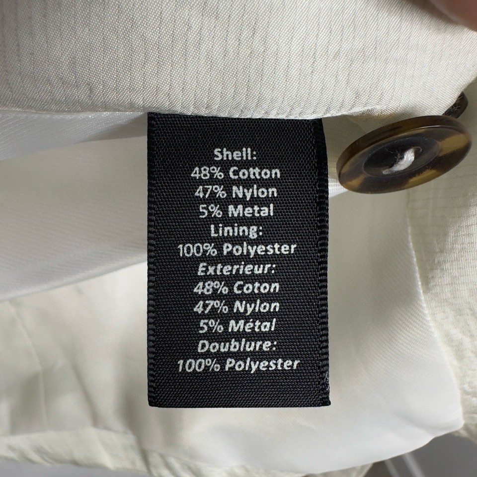 Elizabeth and James Blazer Womens 2 White Athena Minimalist Luxe Career ...