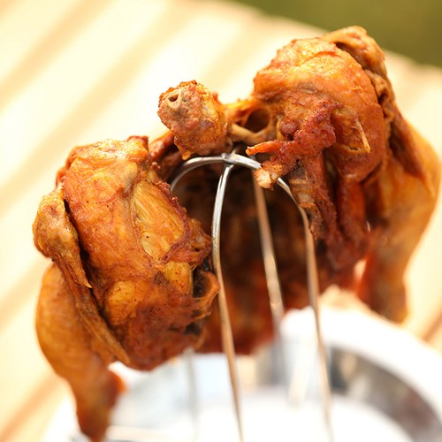 Chicken Roaster Rack Portable Detachable Thickened Foldable Vertical ...