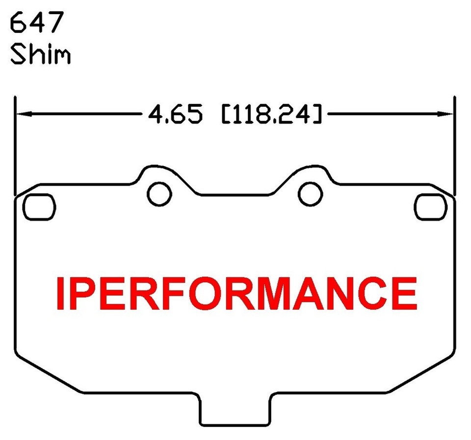 Titanium Brake Pad Shim Heat Shield Set for Nissan Skyline R32 R33 R34 ...
