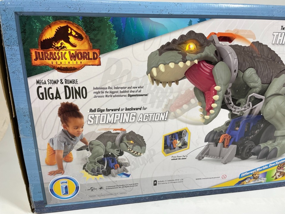 Dino Fisher-Price Imaginext Jurassic World Dominion Mega Stomp Giga NO ...