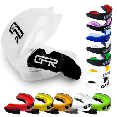 Mouth Guard Teeth Gum Shield Boxing MMA Grinding Sports Rugby Gel ...