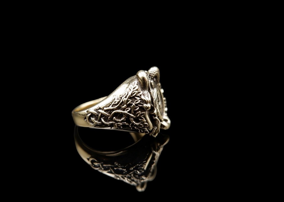 Archangel Raphael Ring Catholic Christian Brass Jewelry | eBay