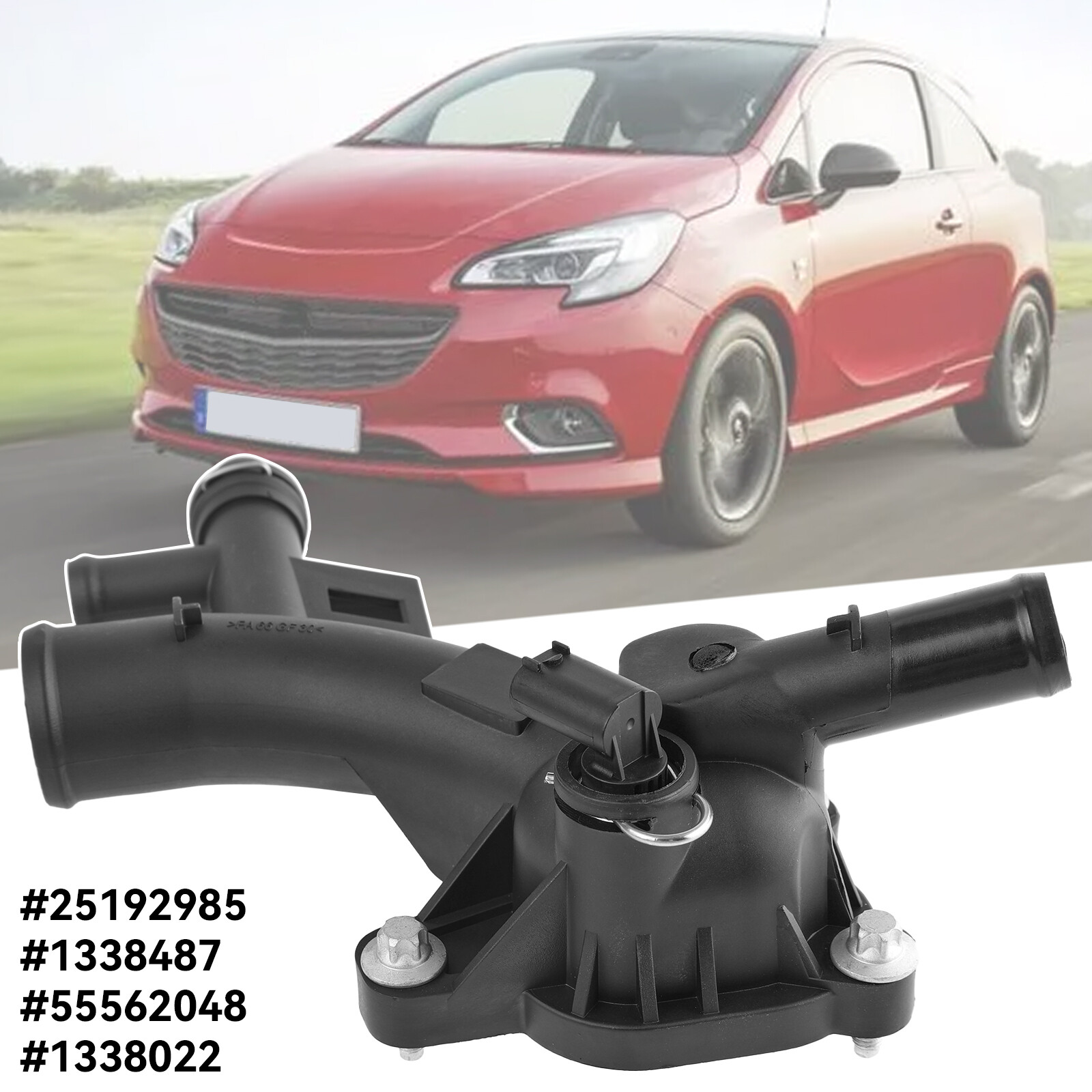 Water Outlet Housing Coolant Flange Sensor 25192985 For Vauxhall Corsa ...