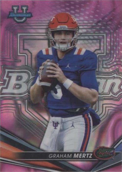 2022-23 Bowman's Best University - Graham Mertz #61 Lava Refractor /100 ...