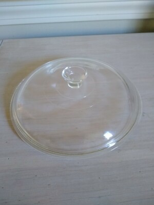 Pyrex Glass Round Lid 406 Dia. 7 7/8" & Inner rim 7" | eBay