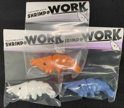 Tiny Shop JP x Science Patrol Shrimp @ Work 3 Color Set Sofubi Figure New | eBay